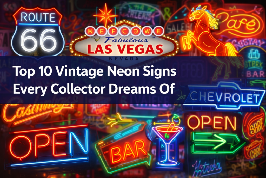 Top 10 Vintage Neon Signs Every Collector Dreams Of | Vida Signs